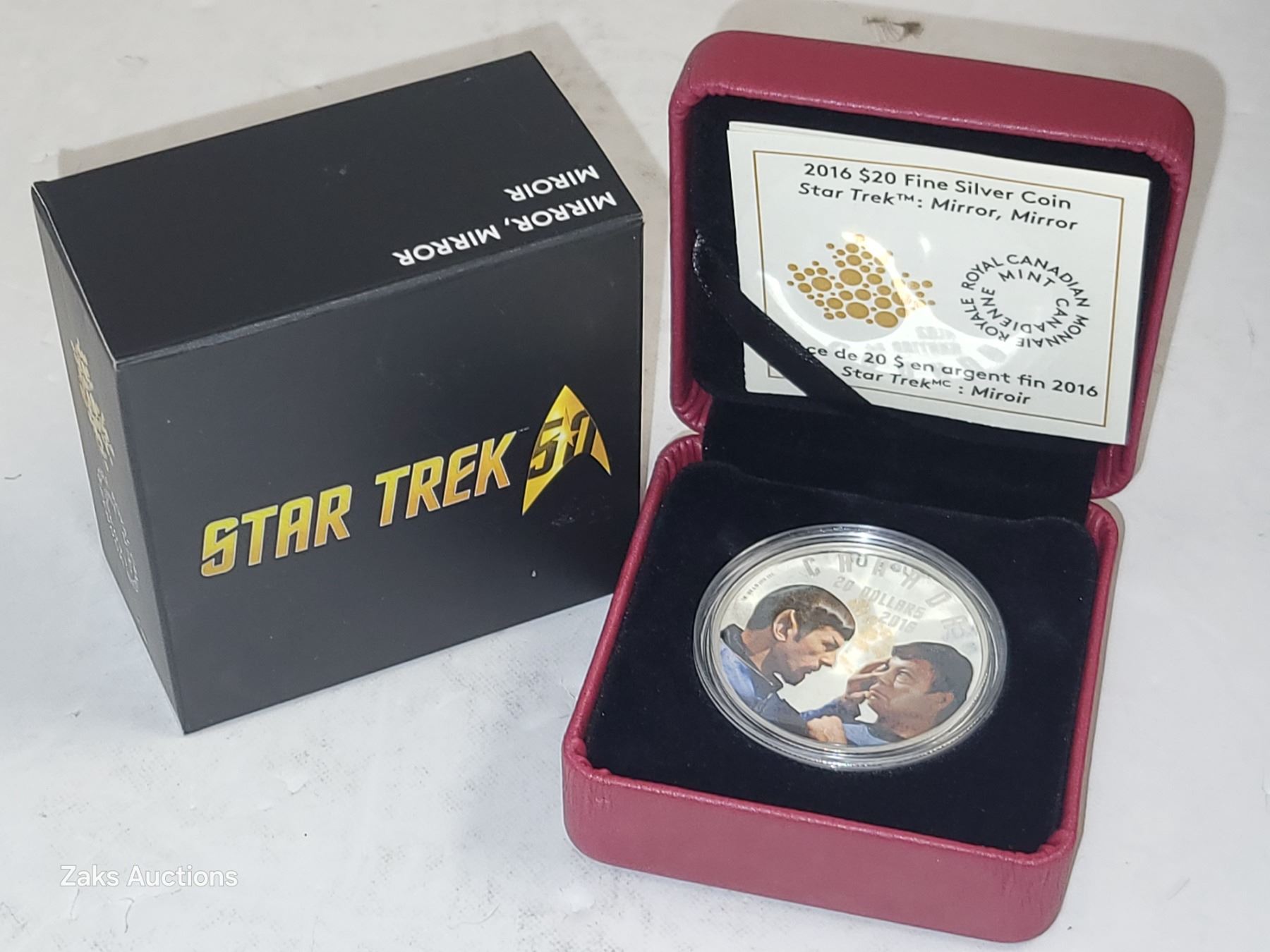 RCM 2016 Star Trek Mirror Mirror $20 Silver Dollar