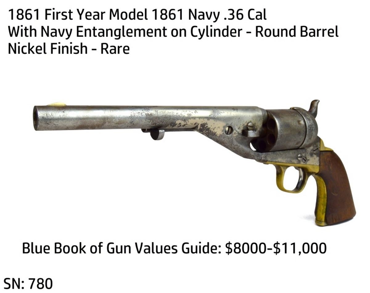 1861 Model 1861 Navy .36 Cal Round Barrel Revolver
