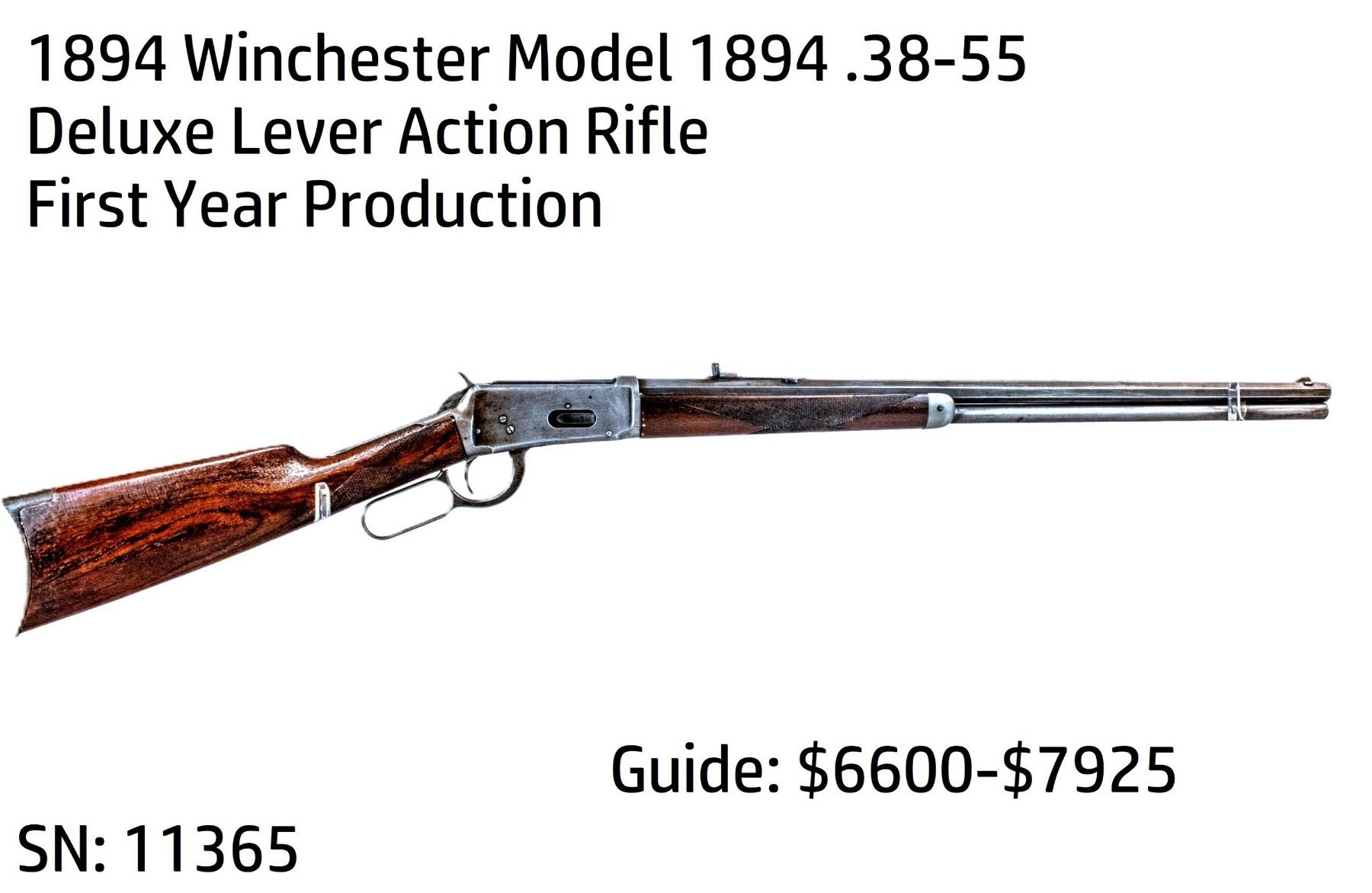 1894 Winchester Model 1894 .38-55 Deluxe Lever Act