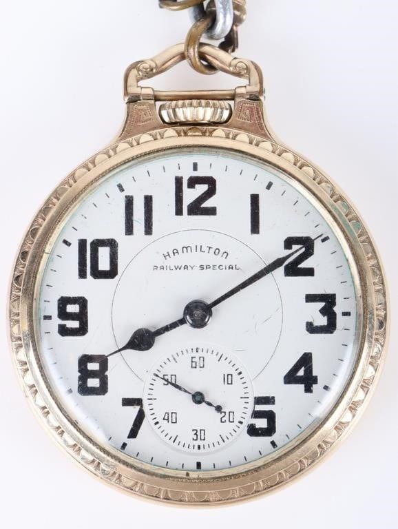 ANTIQUE HAMILTON RAILWAY SPECIAL POCKET WATCH