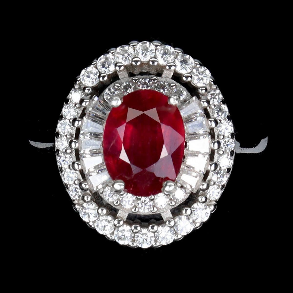 Natural Pigeon Blood Ruby Ring