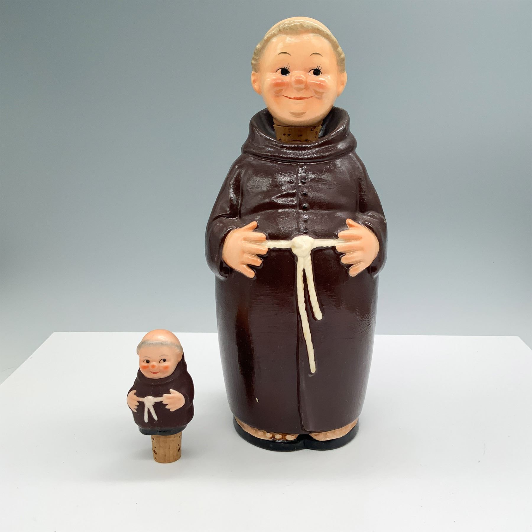 Goebel Friar Tuck Figural Monk Decanter and Stopper