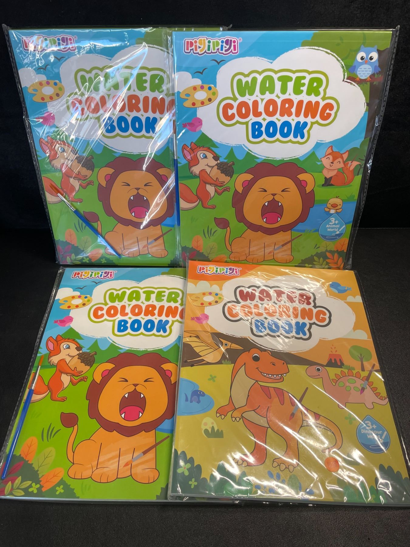 4 Water Coloring Book Sets for Kids - New