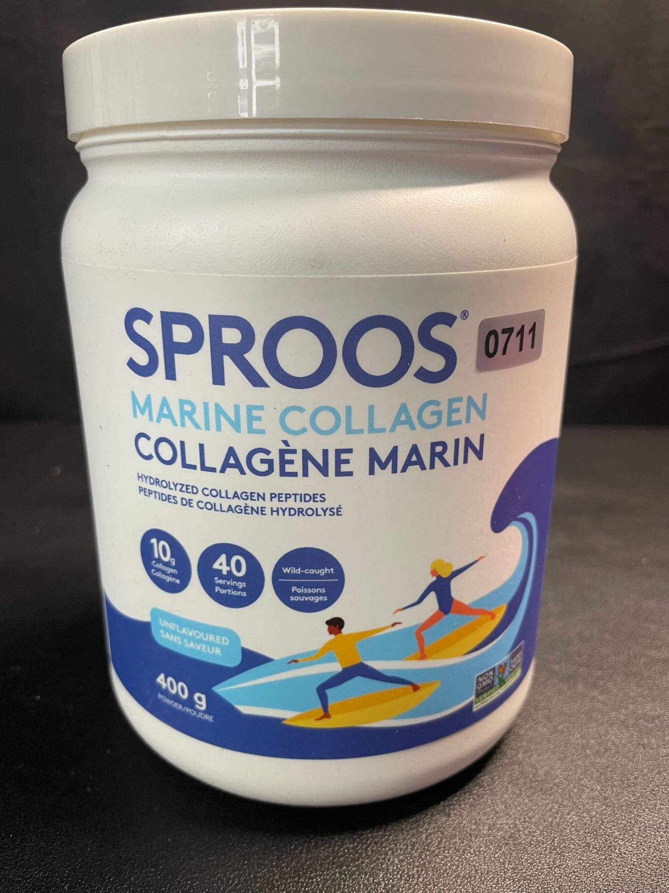 1 Tub of Sproos Marine Collagen Powder - Hydrolyzed Collagen Peptides ...