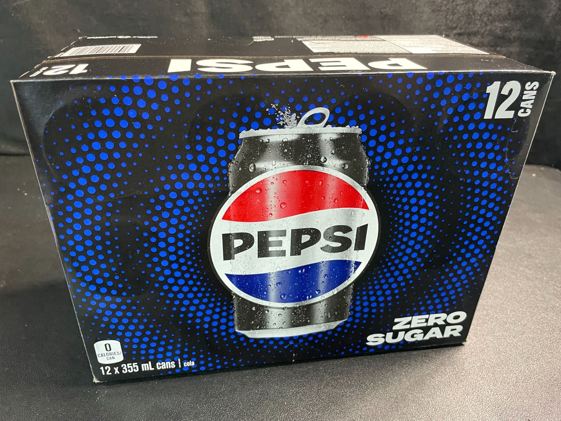 1 Case of Pepsi Zero Sugar Soda - 12 x 355ml Cans