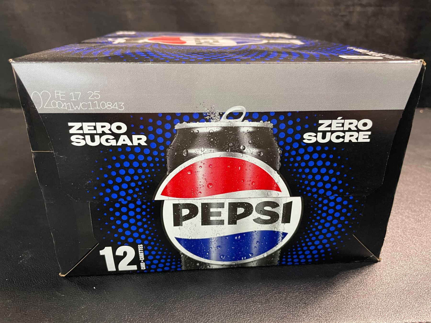 1 Case of Pepsi Zero Sugar Soda - 12 x 355ml Cans
