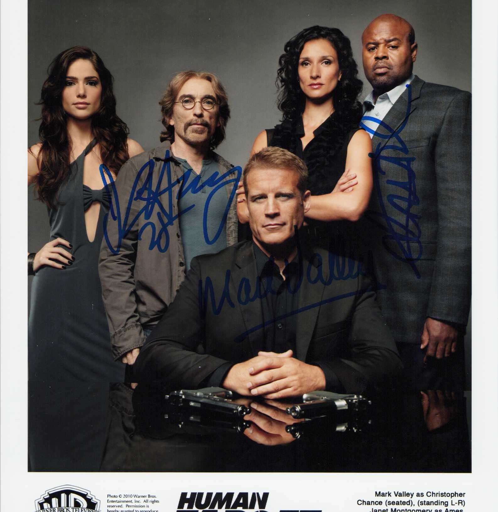 Human Target cast signed photo