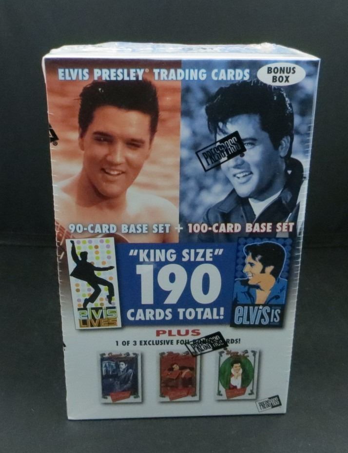 New Sealed Elvis Presley Trading Cards Bonus Box 190 Cards 2 Sets Plus ...