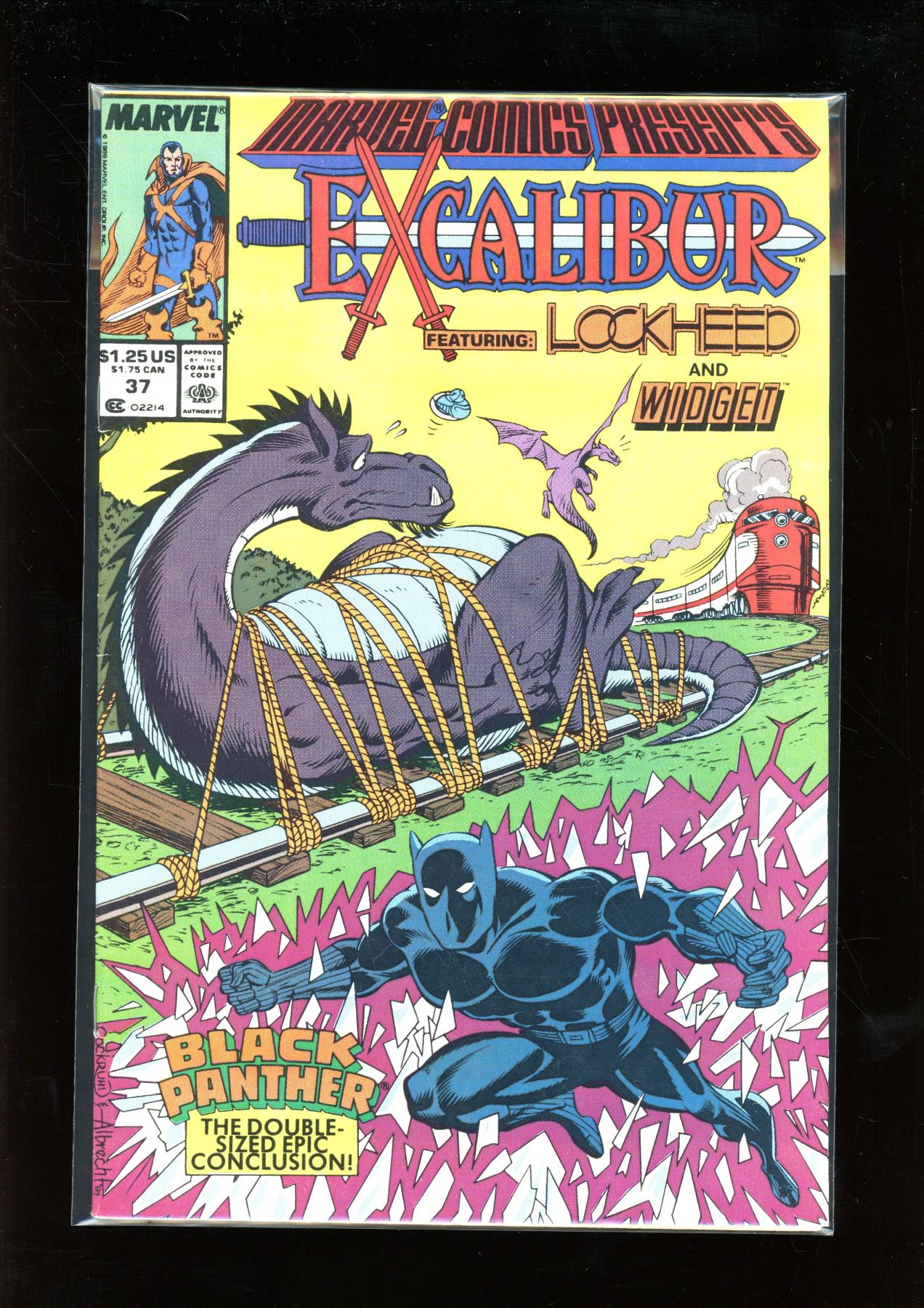 Marvel Excalibur Featuring Lockheed and Widget #37