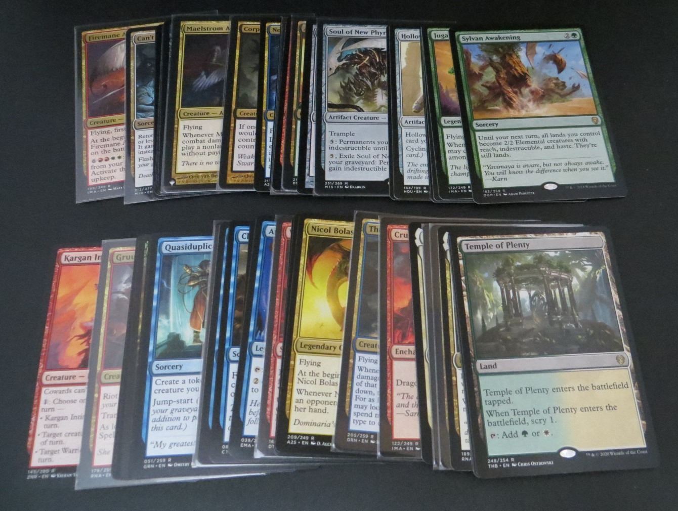 45+ MTG Rare Cards Various Sets & Colors