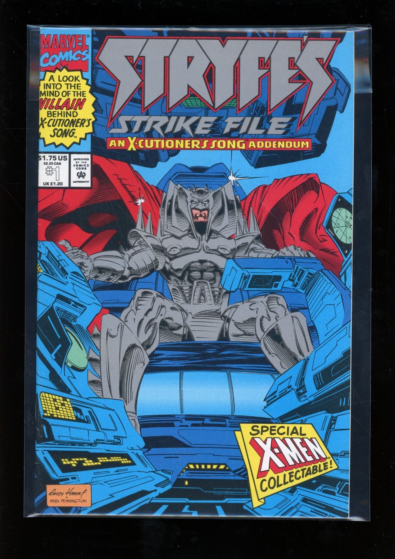 Marvel Stryfes Strike File #1 (Special X-Men Collectable)