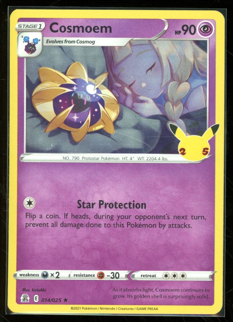 Pokemon Cosmoem - 14/25 - Rare Holo Celebrations
