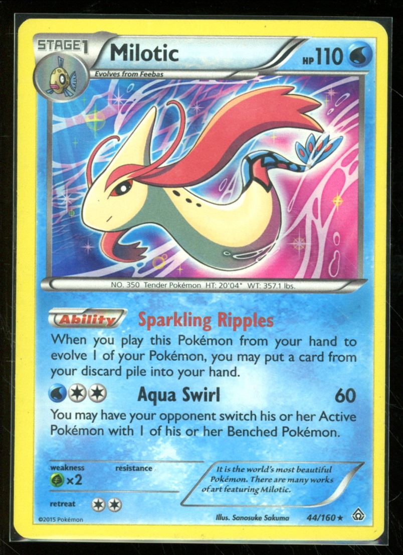 Pokemon Milotic - 44/160 - Rare Holo Primal Clash