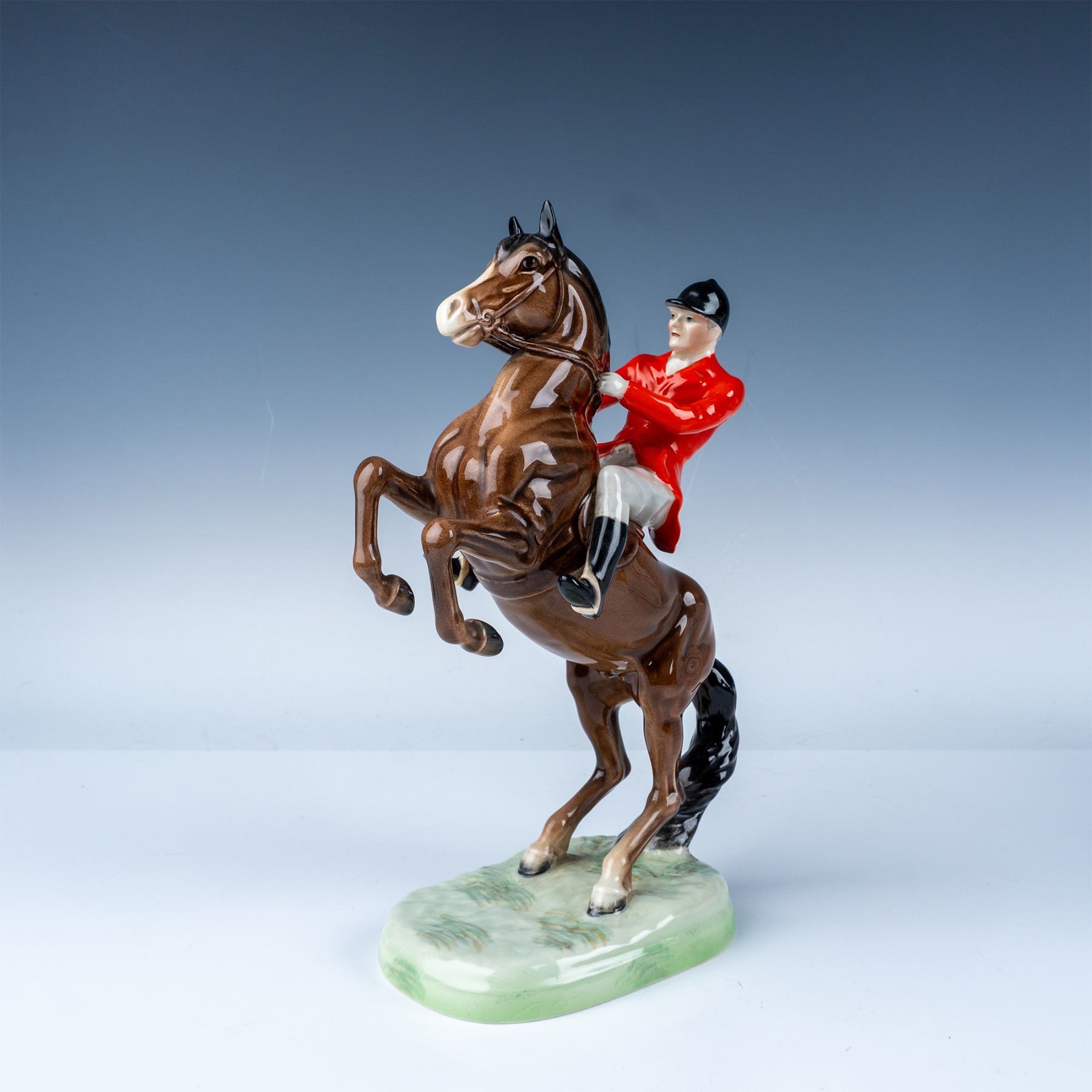 Beswick Porcelain Figure, Huntsman on Rearing Horse