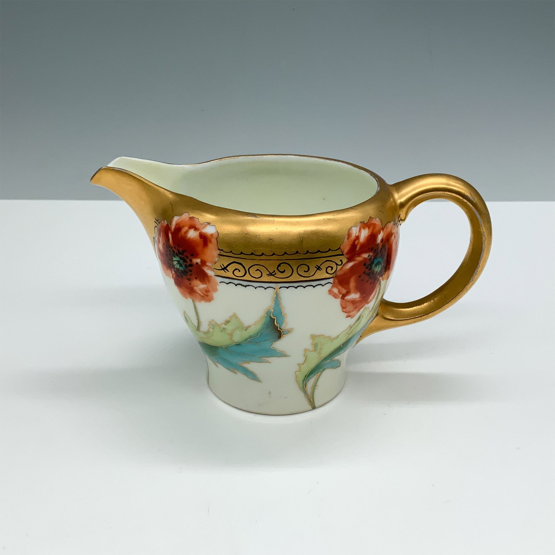 Pickard China Rosenthal Floral Creamer, Secession Pattern