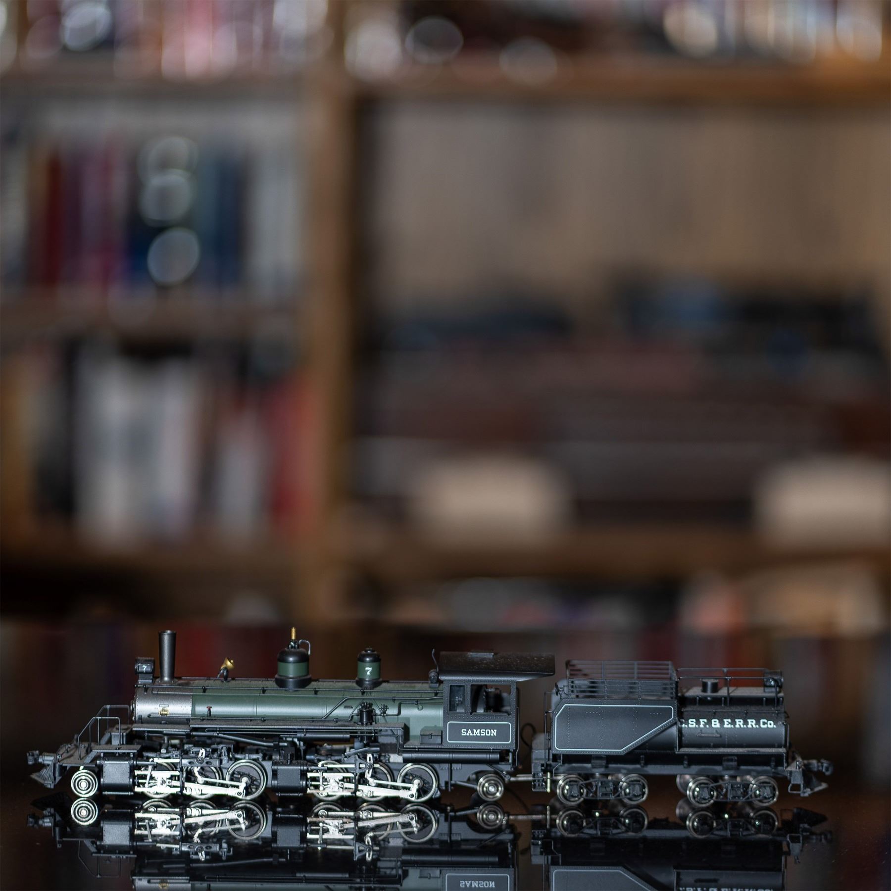 Sunset Models Samson Locomotive and Tender Green Boiler