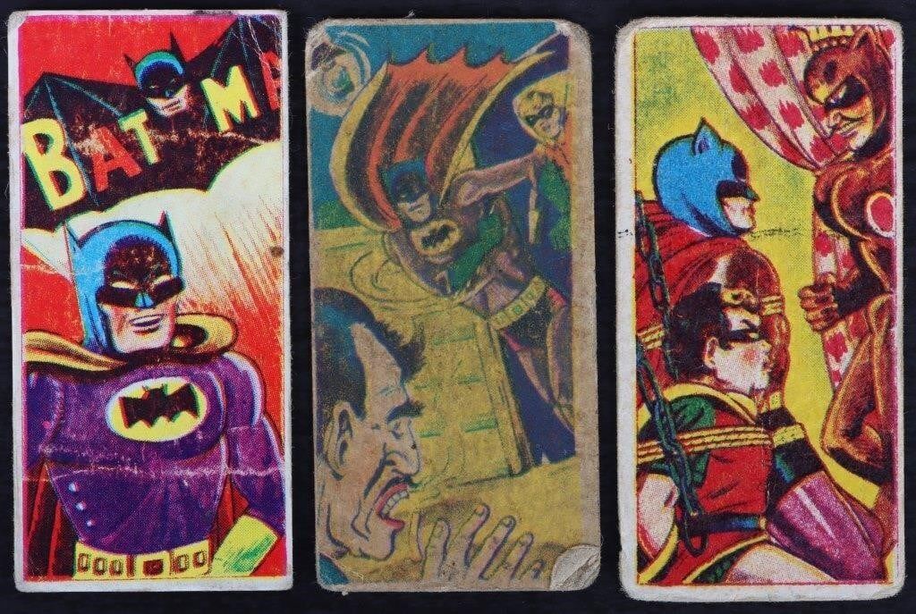 EARLY BATMAN MENKO JAPANESE PLAYING CARDS -1960'S
