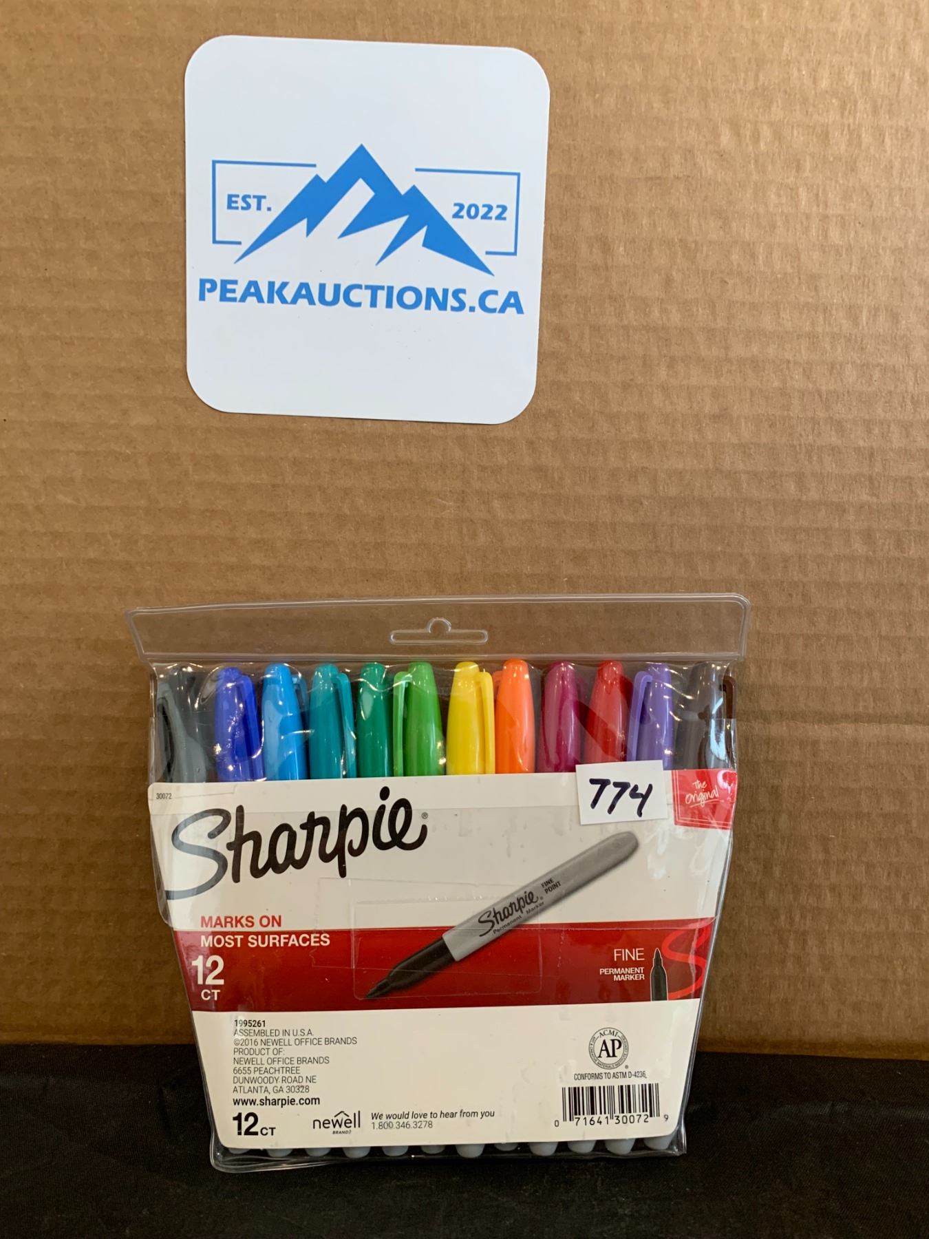 12 Pack of Sharpies Fine Permament Assorted Colours
