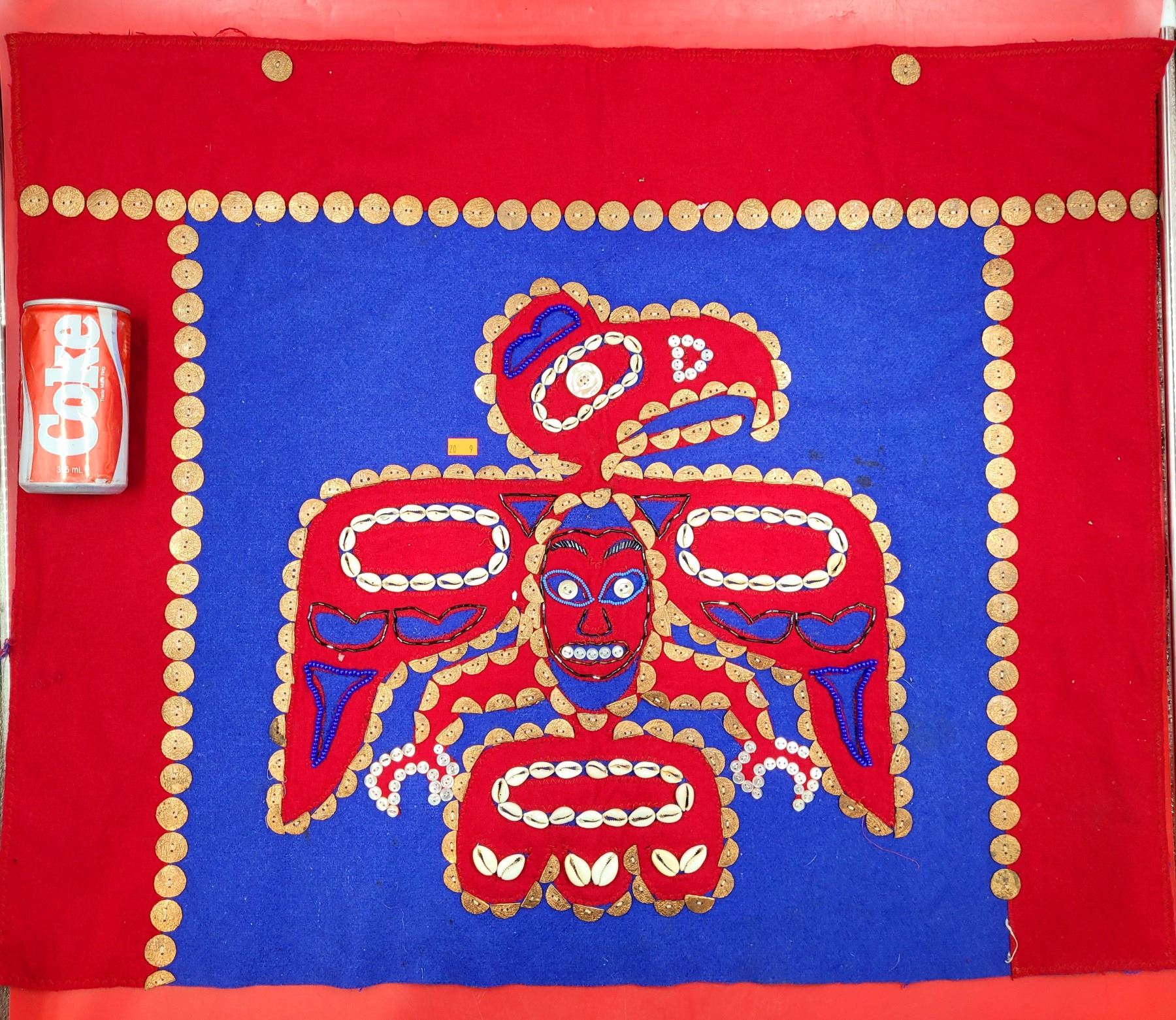 Handmade Button & Shell Native Art