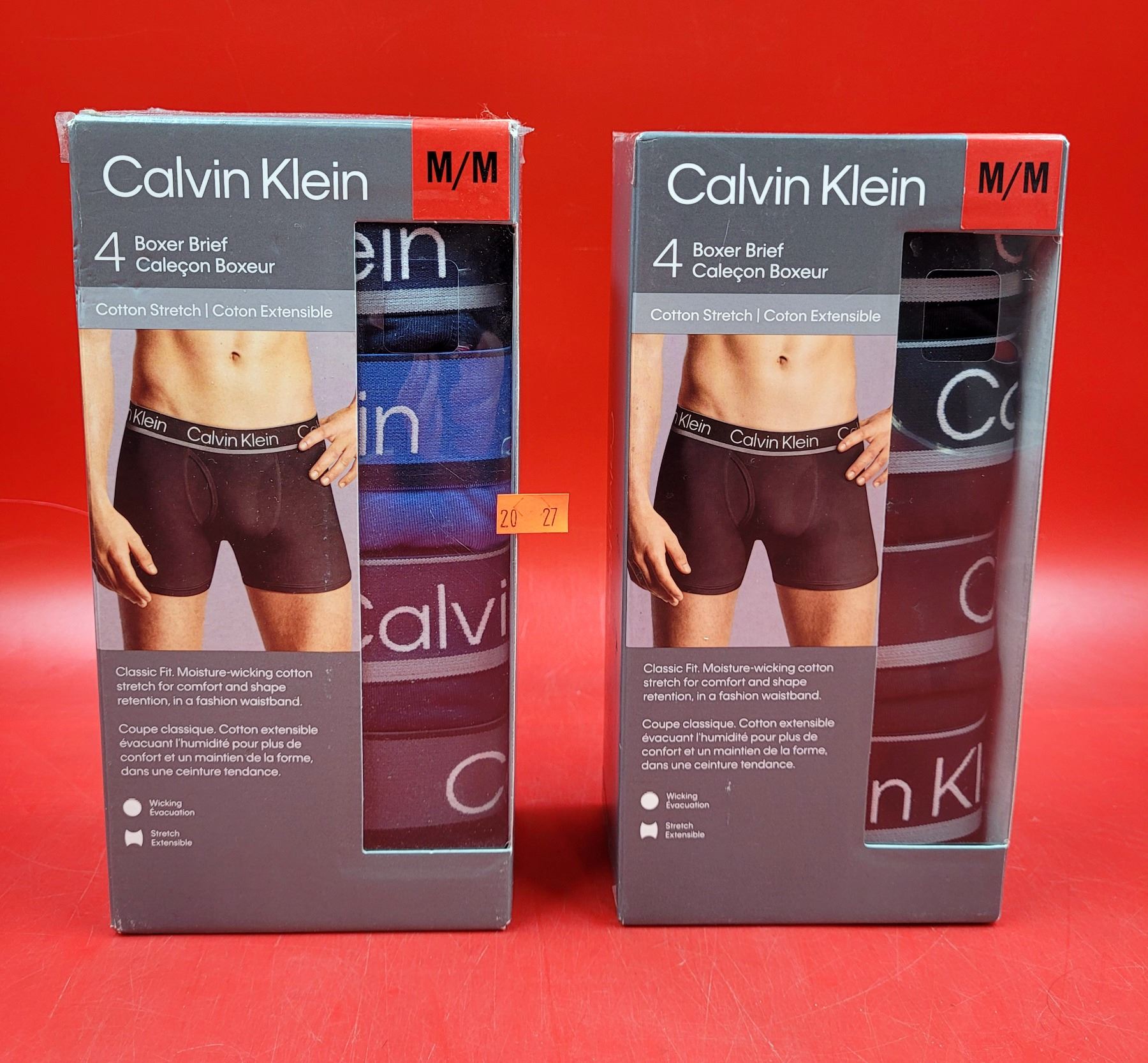2 New Calvin Klein Medium 4 Boxer Brief Packs