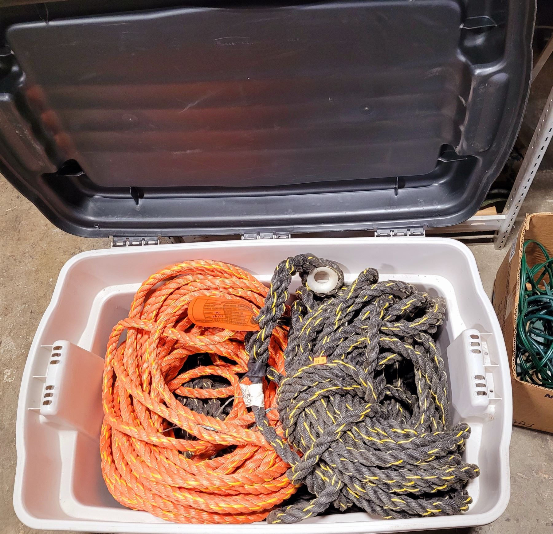 Bin of Heavy Duty Rope