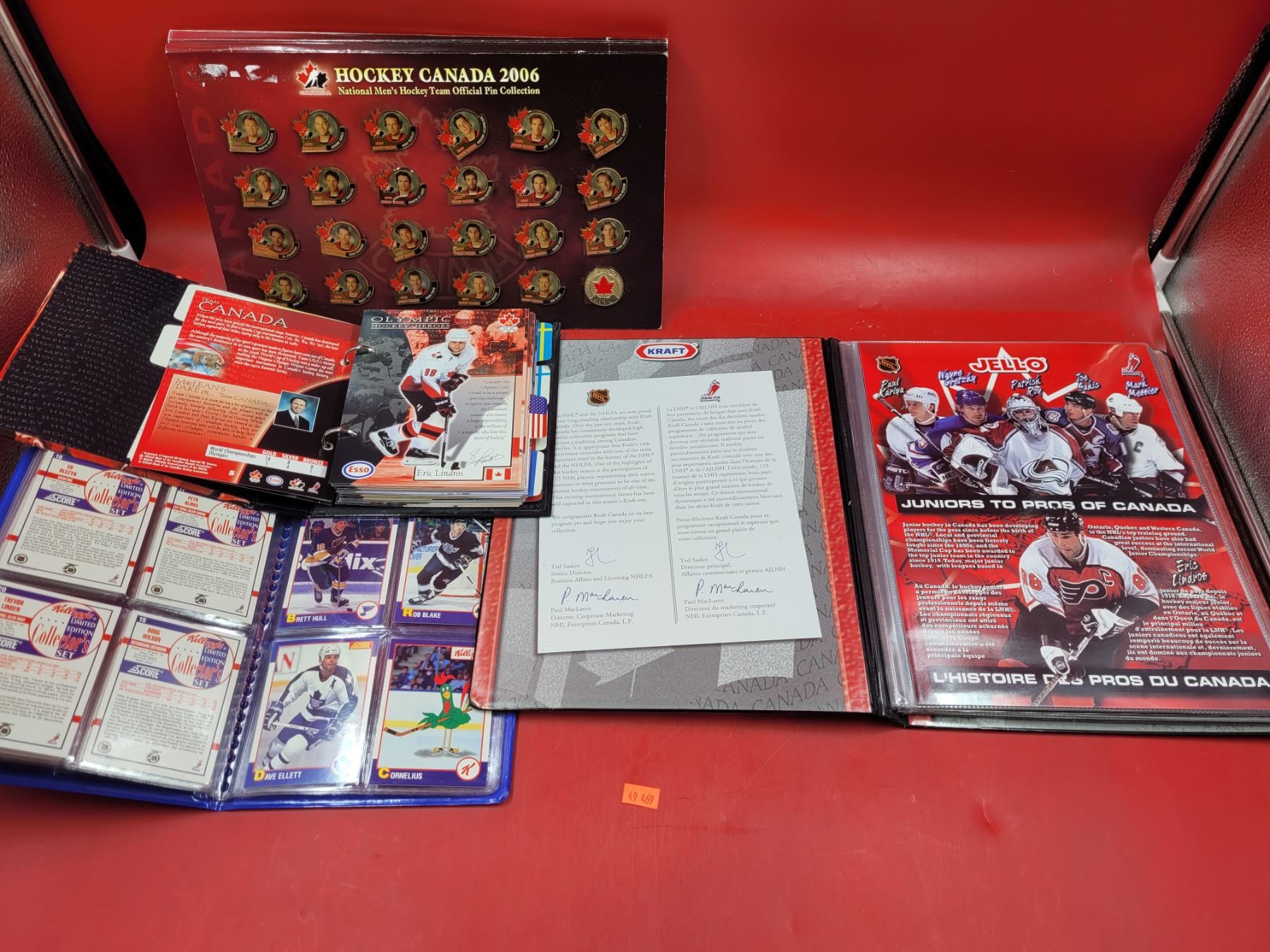 Assorted Hockey Cards, Olympic Hockey Heroes Book, Hockey Canada ...