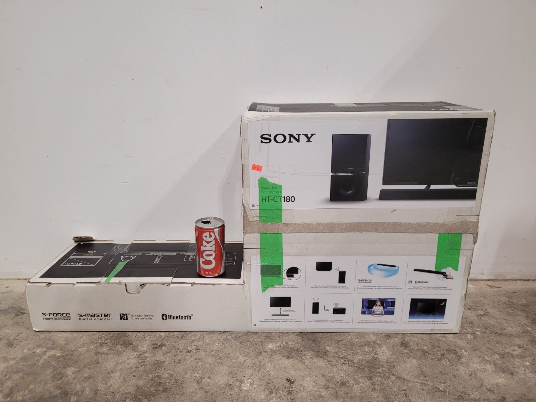 Sony HT-CT180 Soundbar, Wireless Subwoofer, Remote Control, & Optical ...