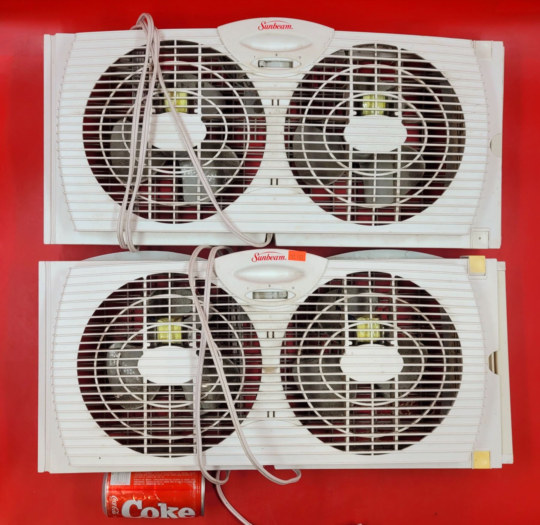 2 Sunbeam Dual Window Fans