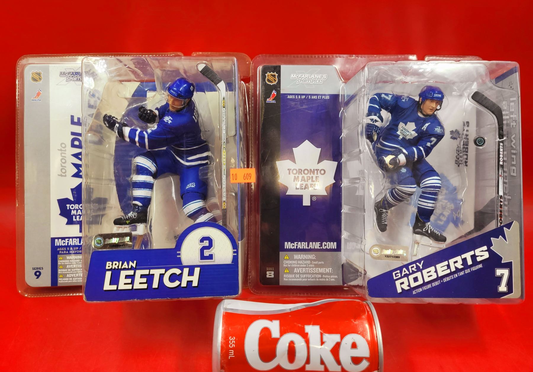 Toronto Maple Leafs Action Figures (Brian Leetch & Gary Roberts)
