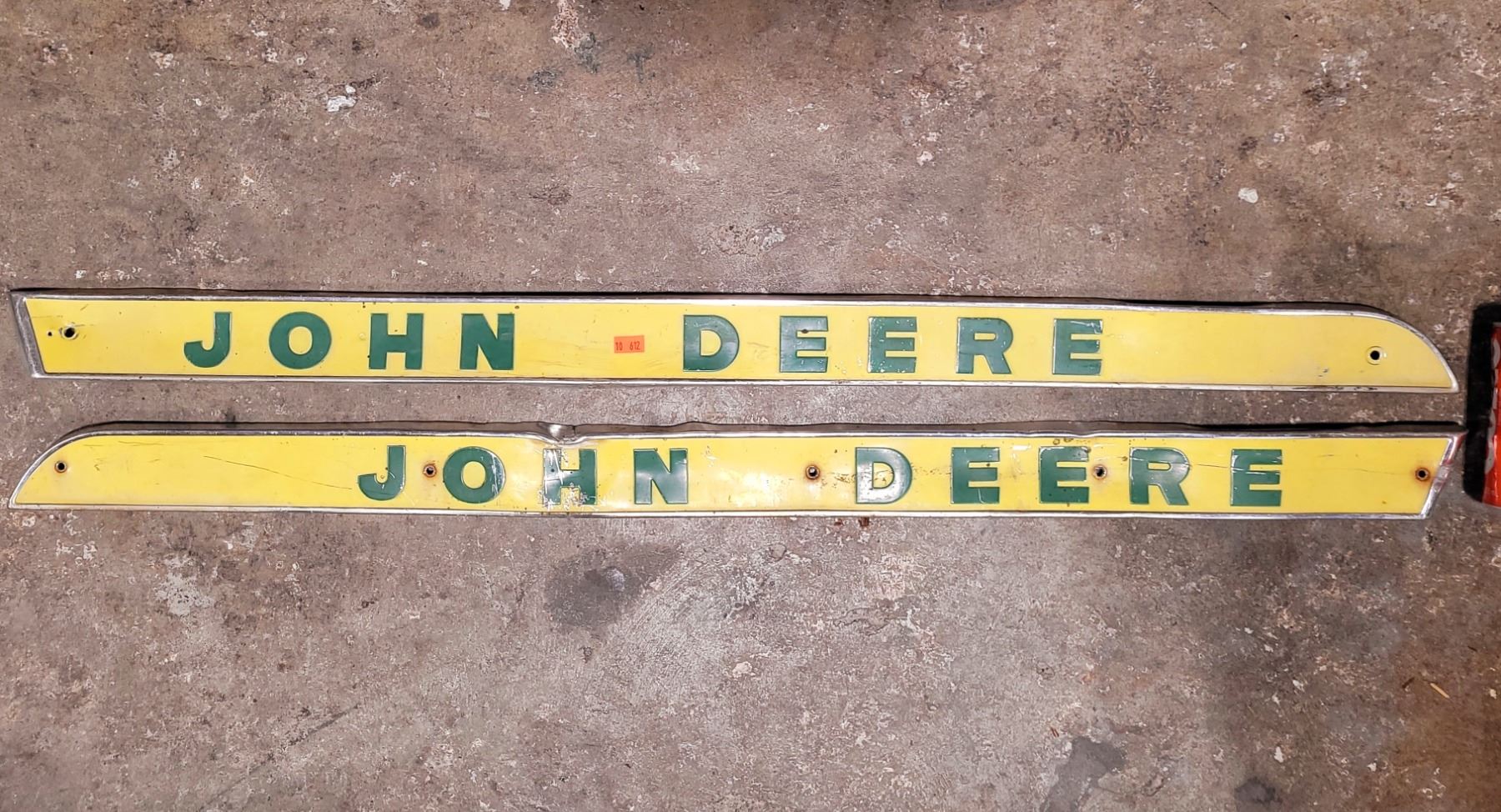 2 Metal John Deere Signs