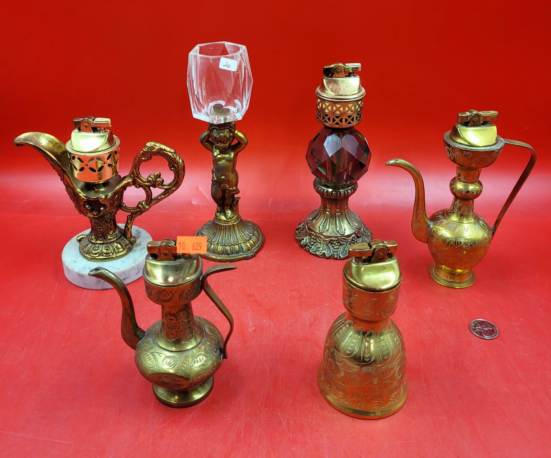 Assorted VTG Brass Table Lighters