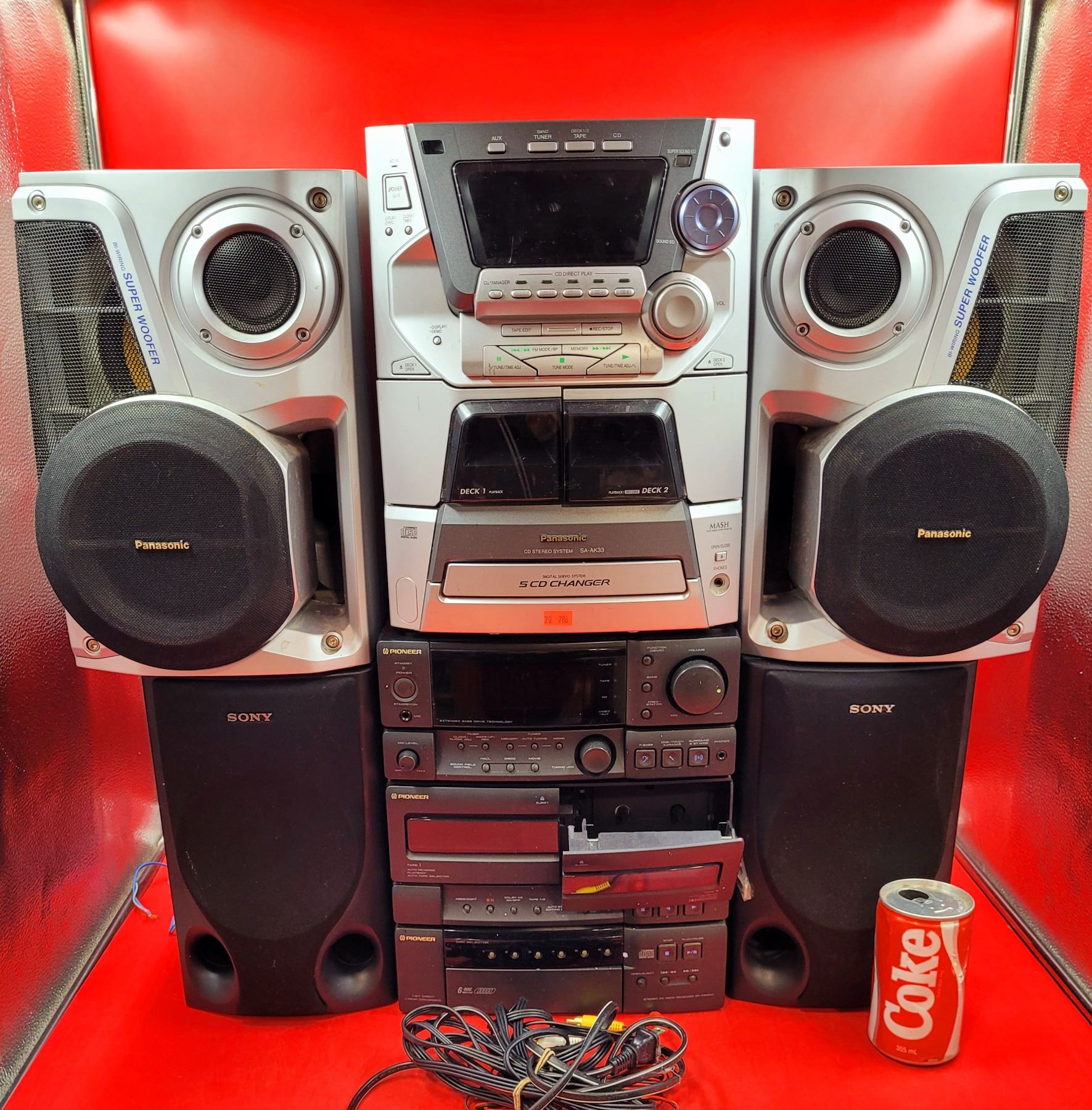 Panasonic SA-AK33 CD Stereo System, Pioneer Hi-Fi Component System ...