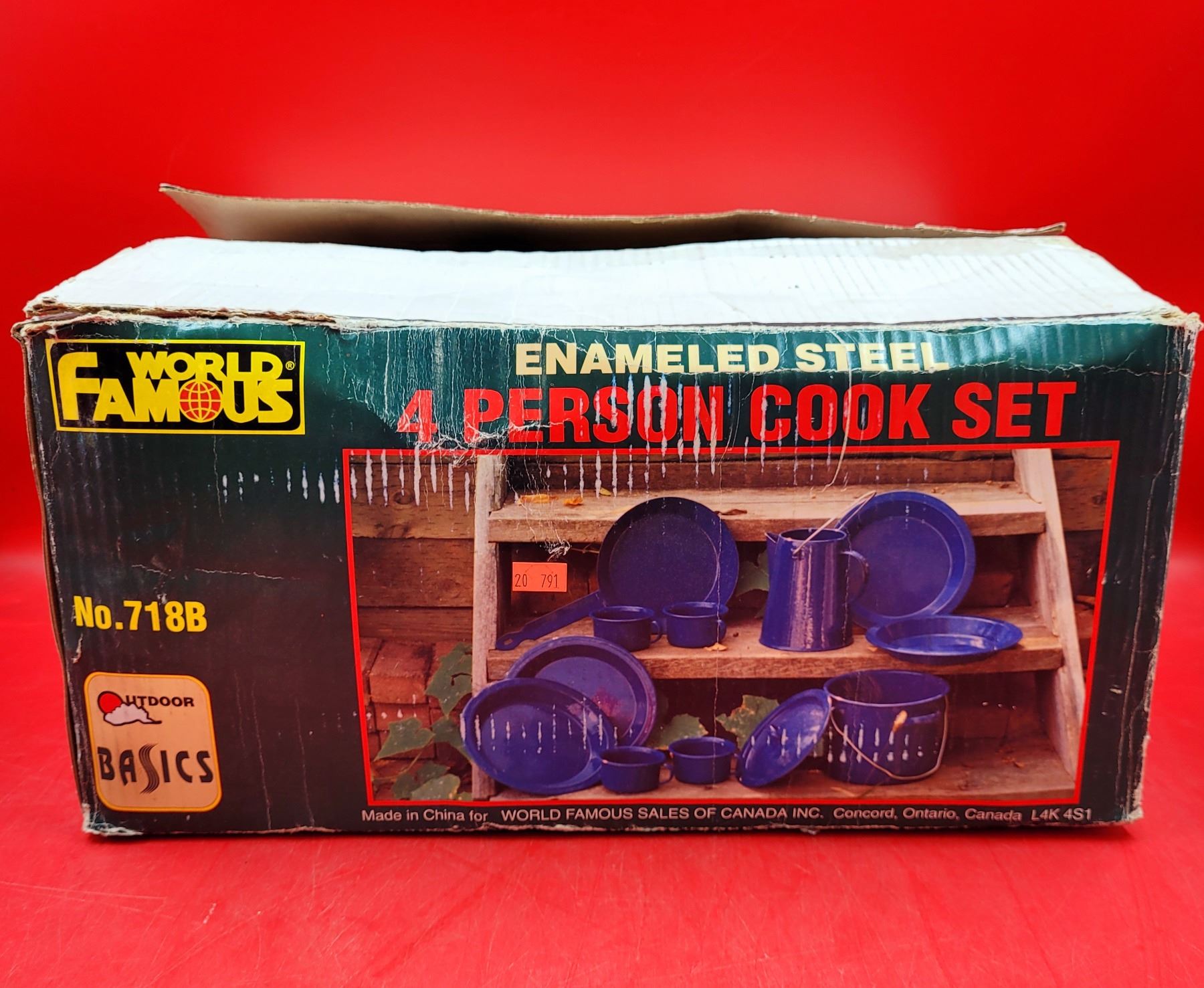 World Famous Enameled Steel 4 Person Cook Set