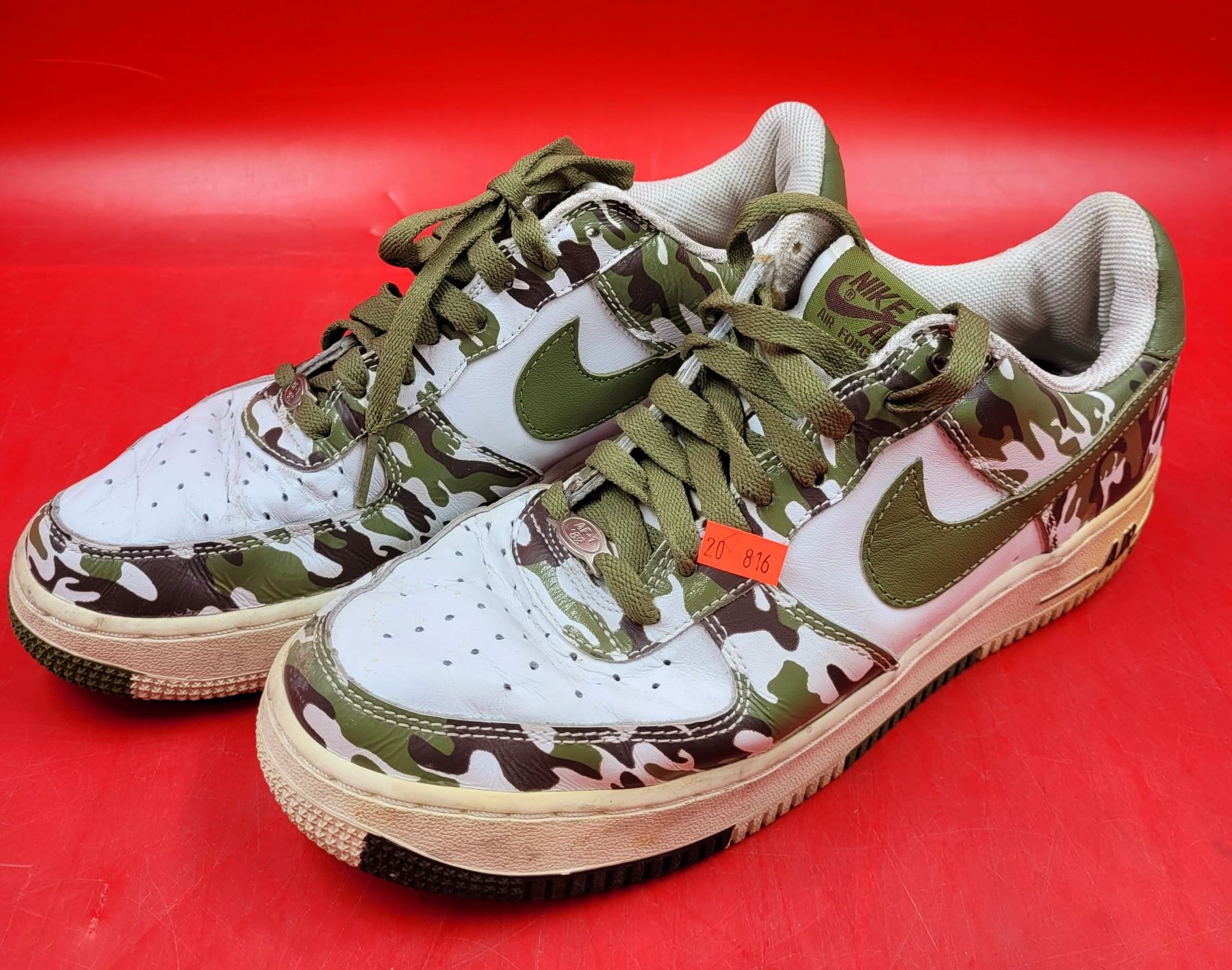 Nike Palm Green Camo Air Force Sneakers