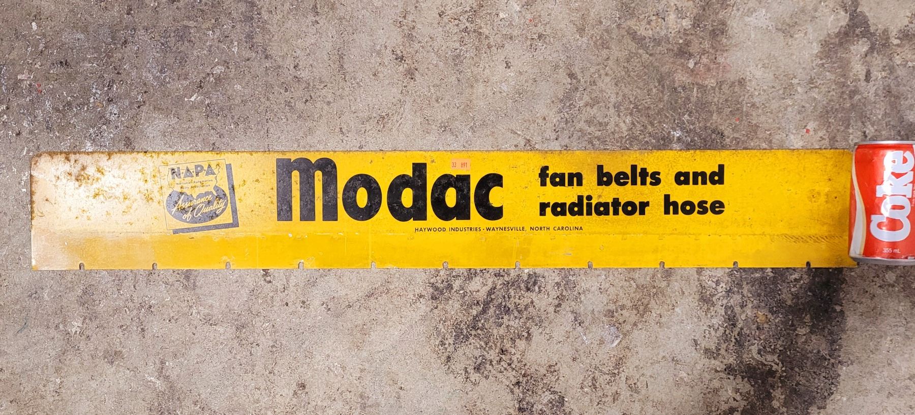 Tin Modac Advertising Sign