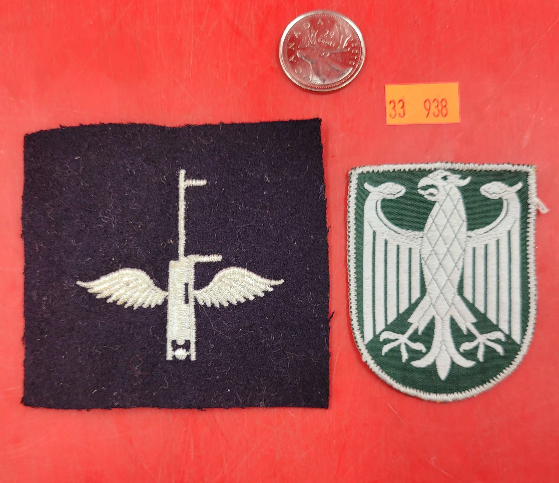 Rare WW2 US Navy Air-Gunner Patch & Germany Police Shoulder Patch ...