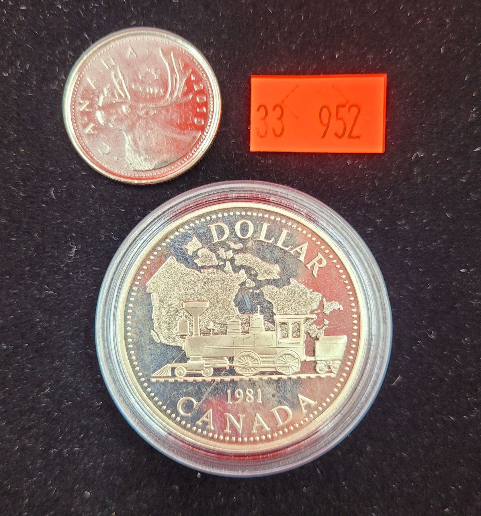 Canada Transcontinental Rail Road Silver Dollar 1981