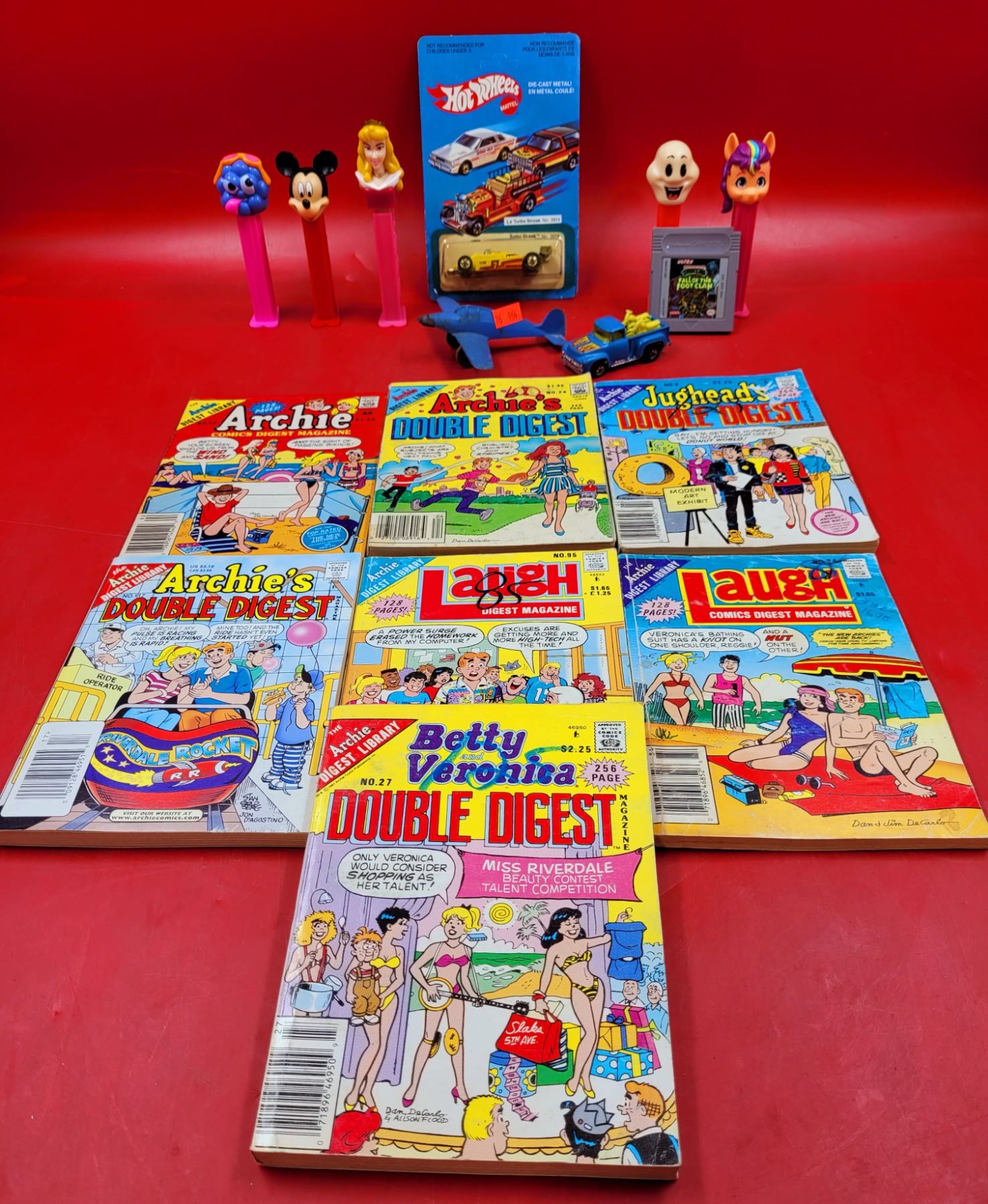 Archie Comics, Pez Dispensers, & VTG 80's Hot Wheel Car