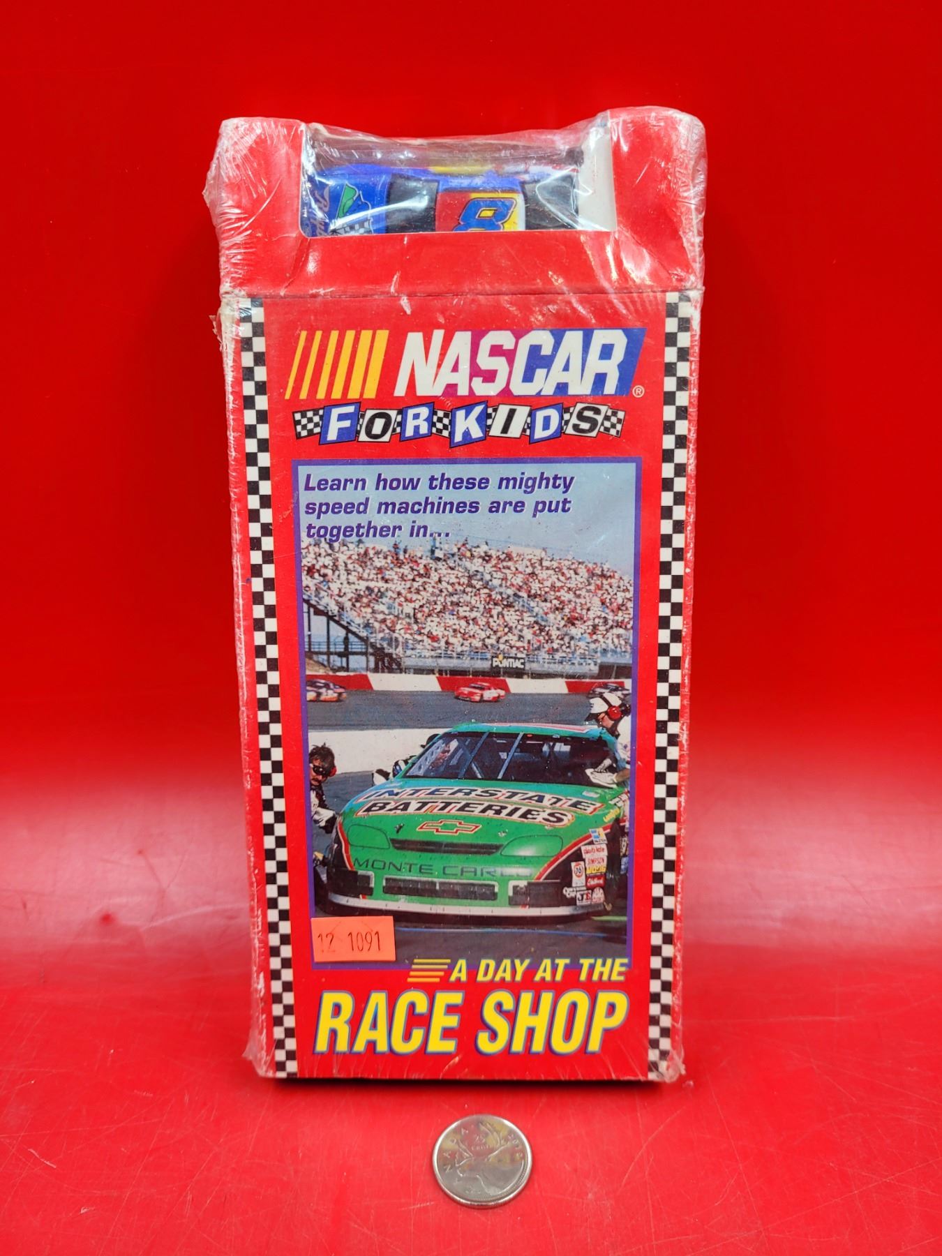 NOS Nascar For Kids "A Day At The Race Shop" Die Cast Car Set VHS and ...