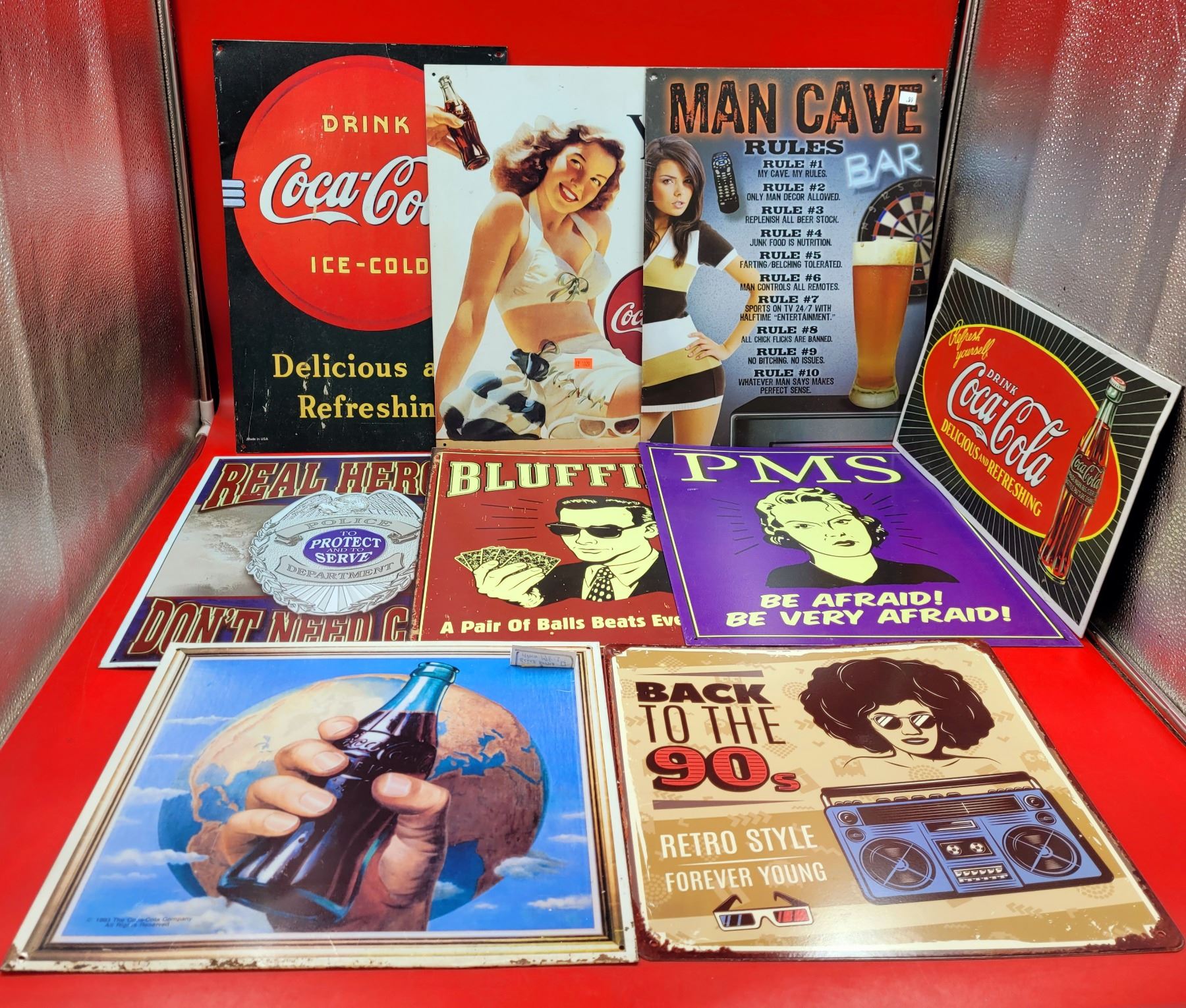 Lot Of Metal/Advertising Signs