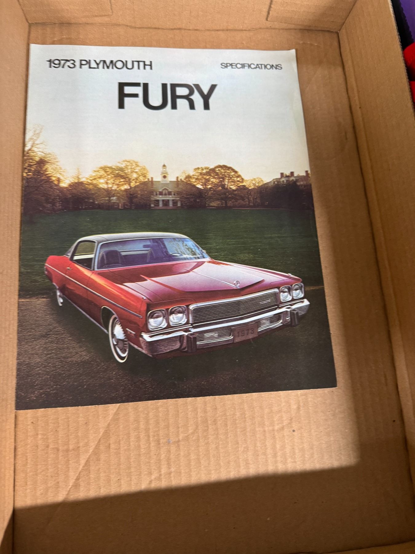 1973 Plymouth fury, vehicle advertising pamphlet