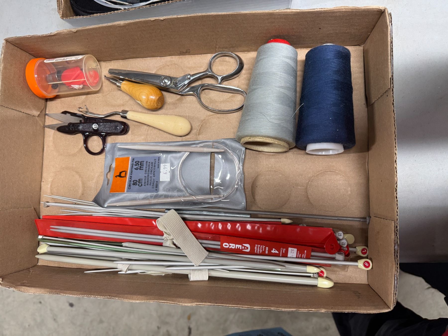 Knitting and sewing items