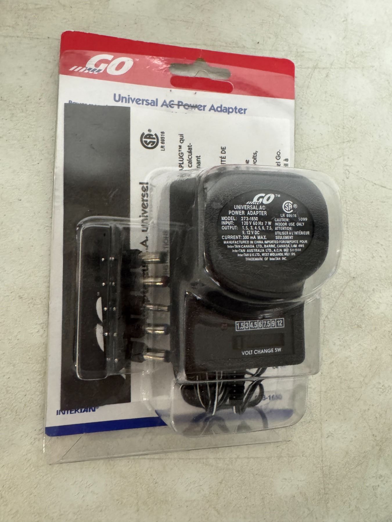 GO universal AC power adapter