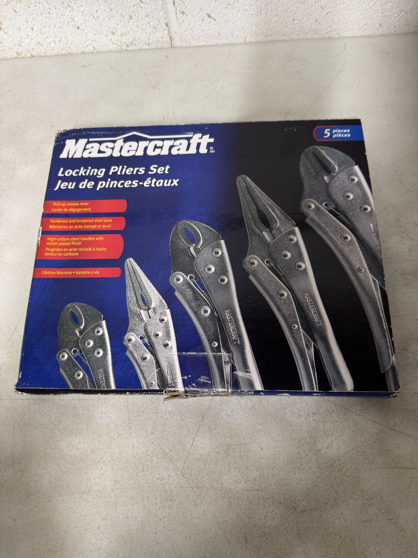Mastercraft locking pliers set