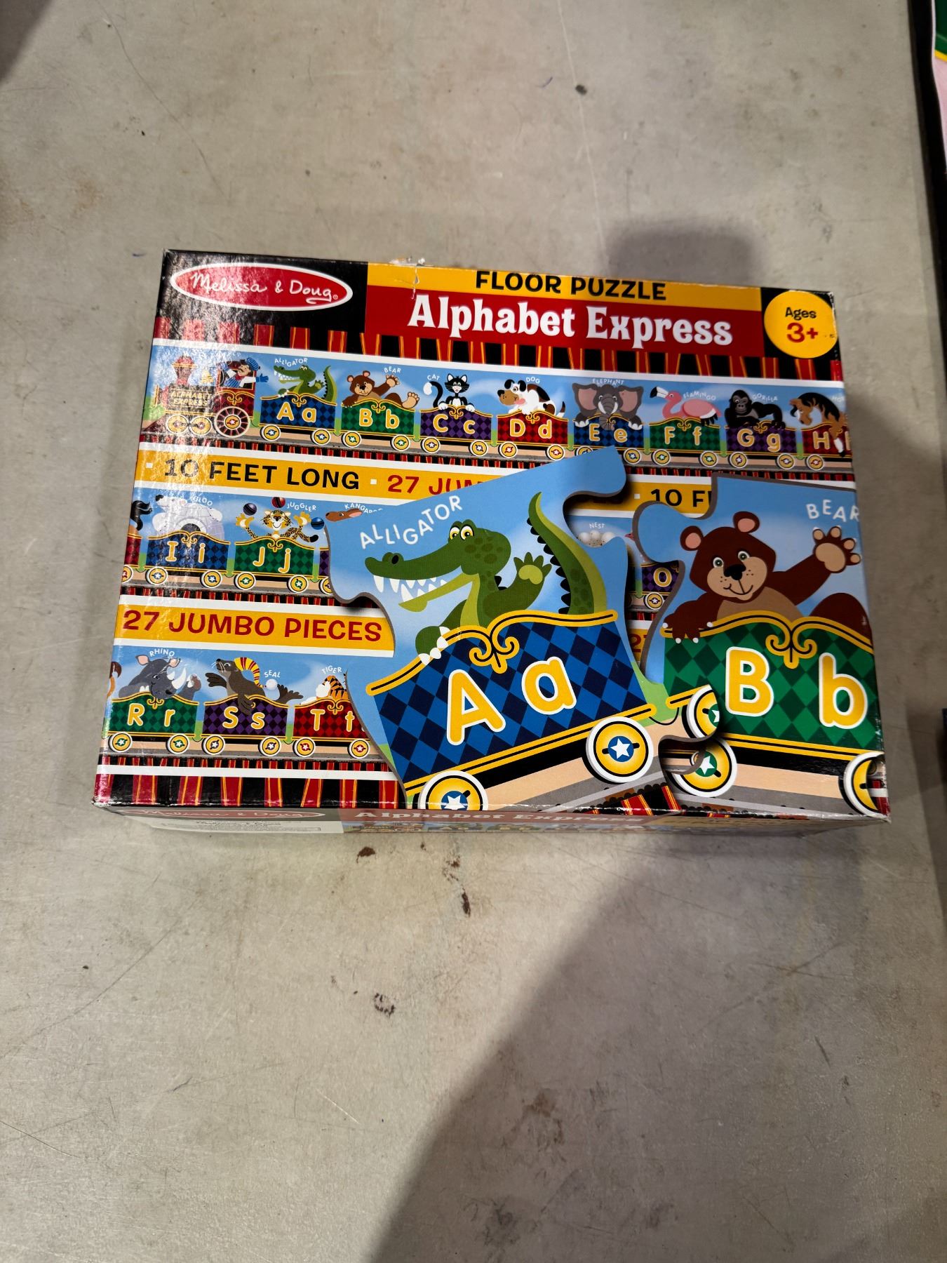 Mellissa and Doug alphabet express puzzle complete