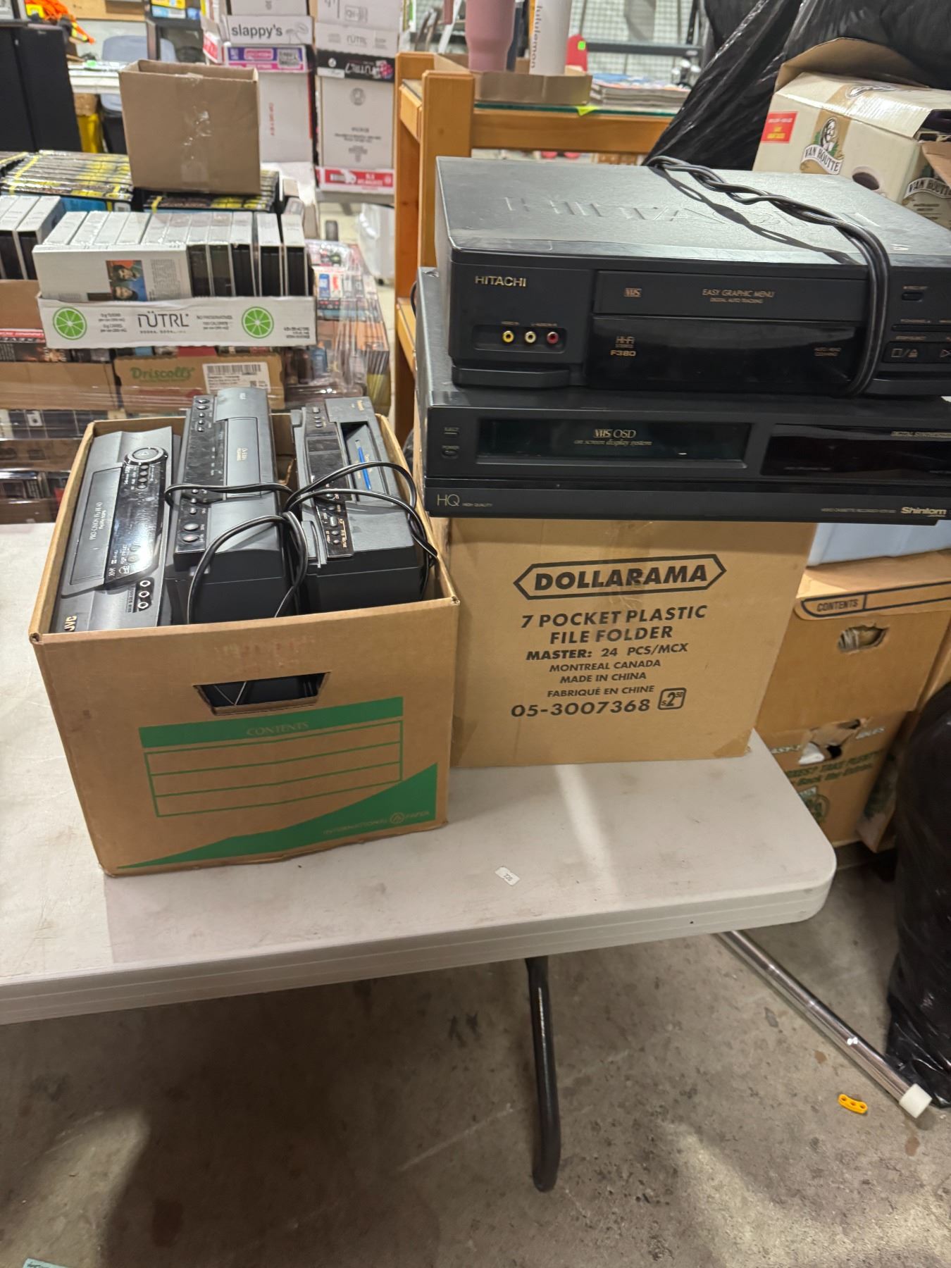 Lot of VHS players