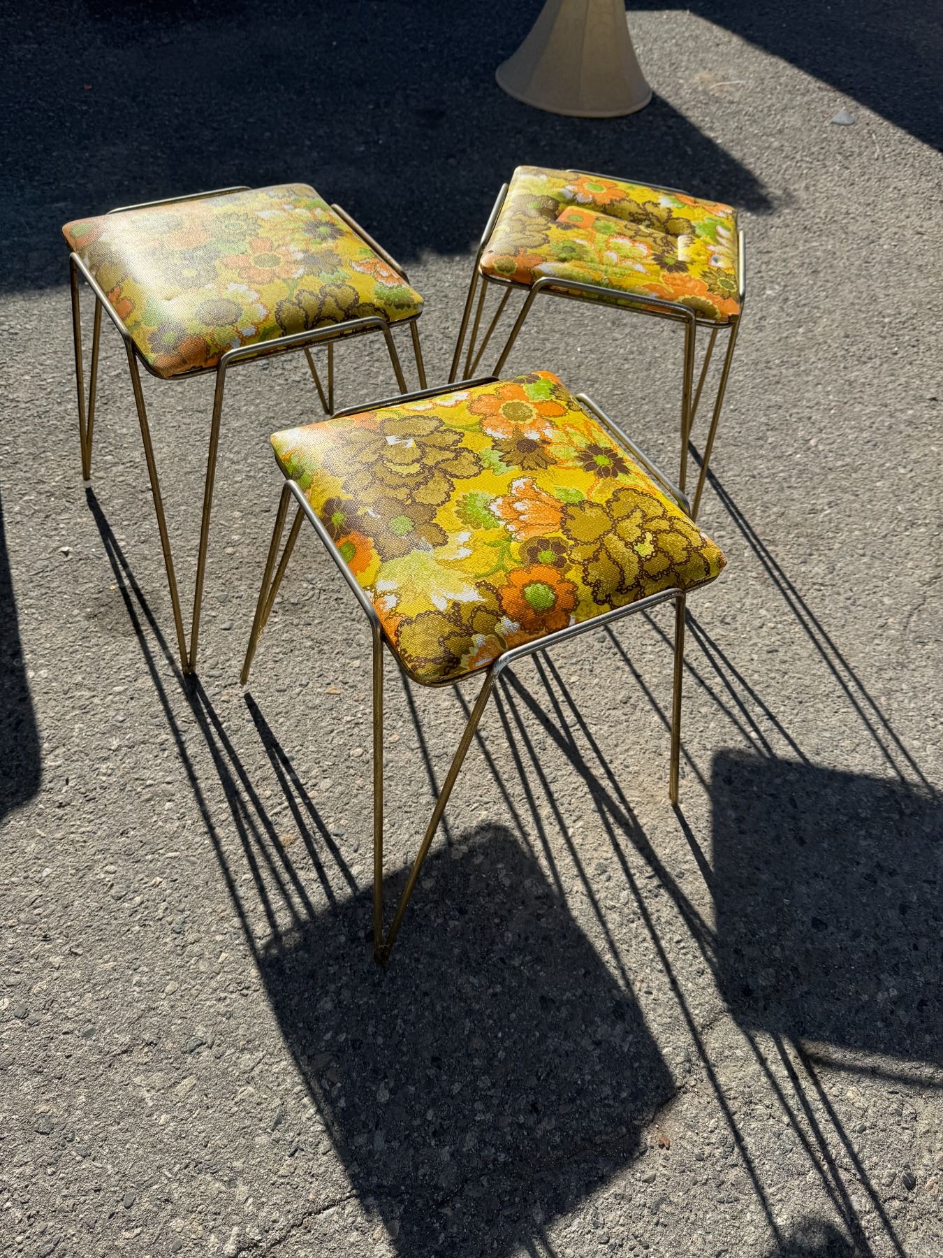 Vintage stacking stools