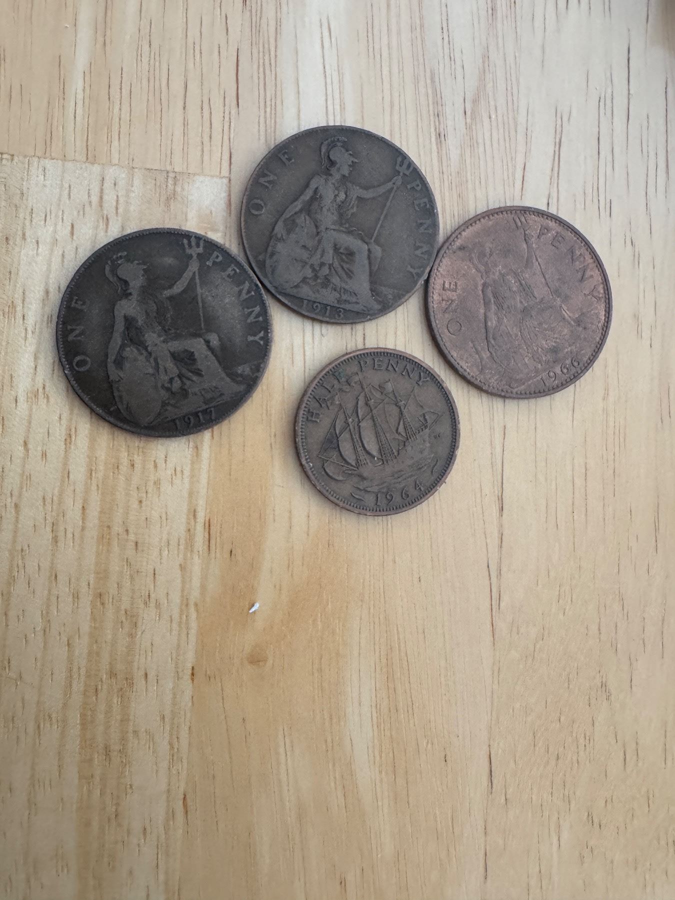 3-penny and 1 1/2 penny