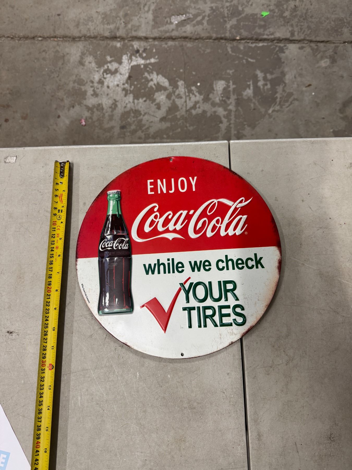 Coca-Cola tin sign