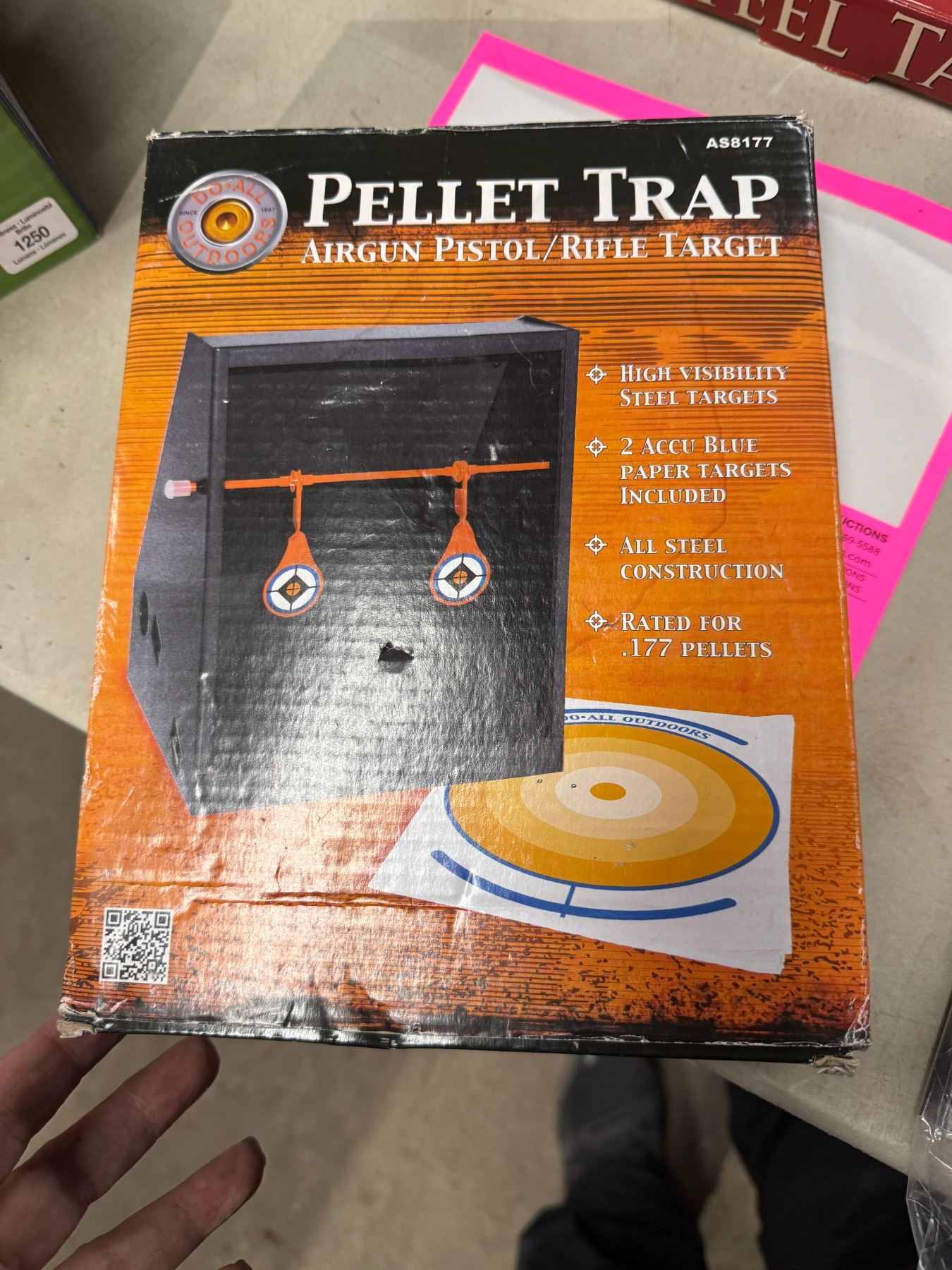 Pellet trap target